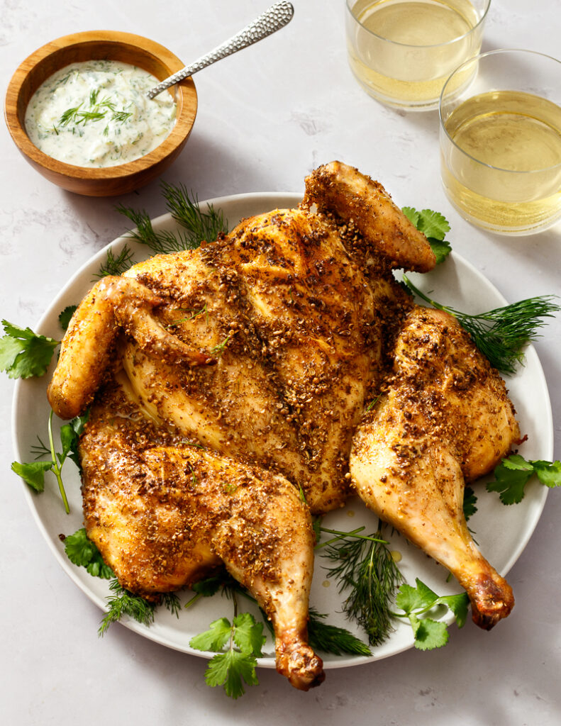 Coriander and Fennel Seed Spatchcocked Chicken / Jill Silverman Hough