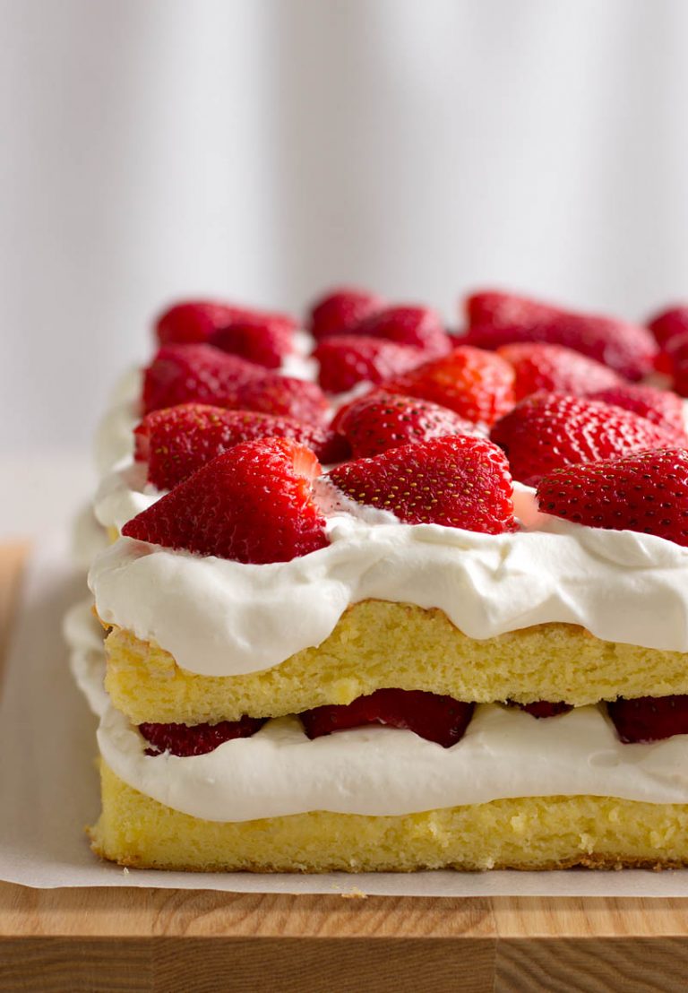 Strawberry Sponge Cake / Jill Silverman Hough